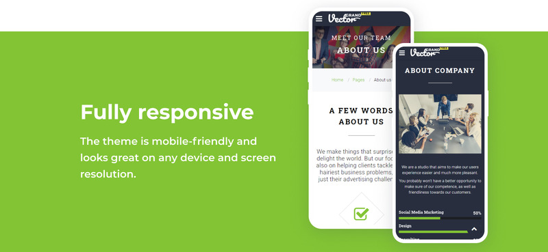 Grand Vector - Free Multipurpose Responsive Website Template